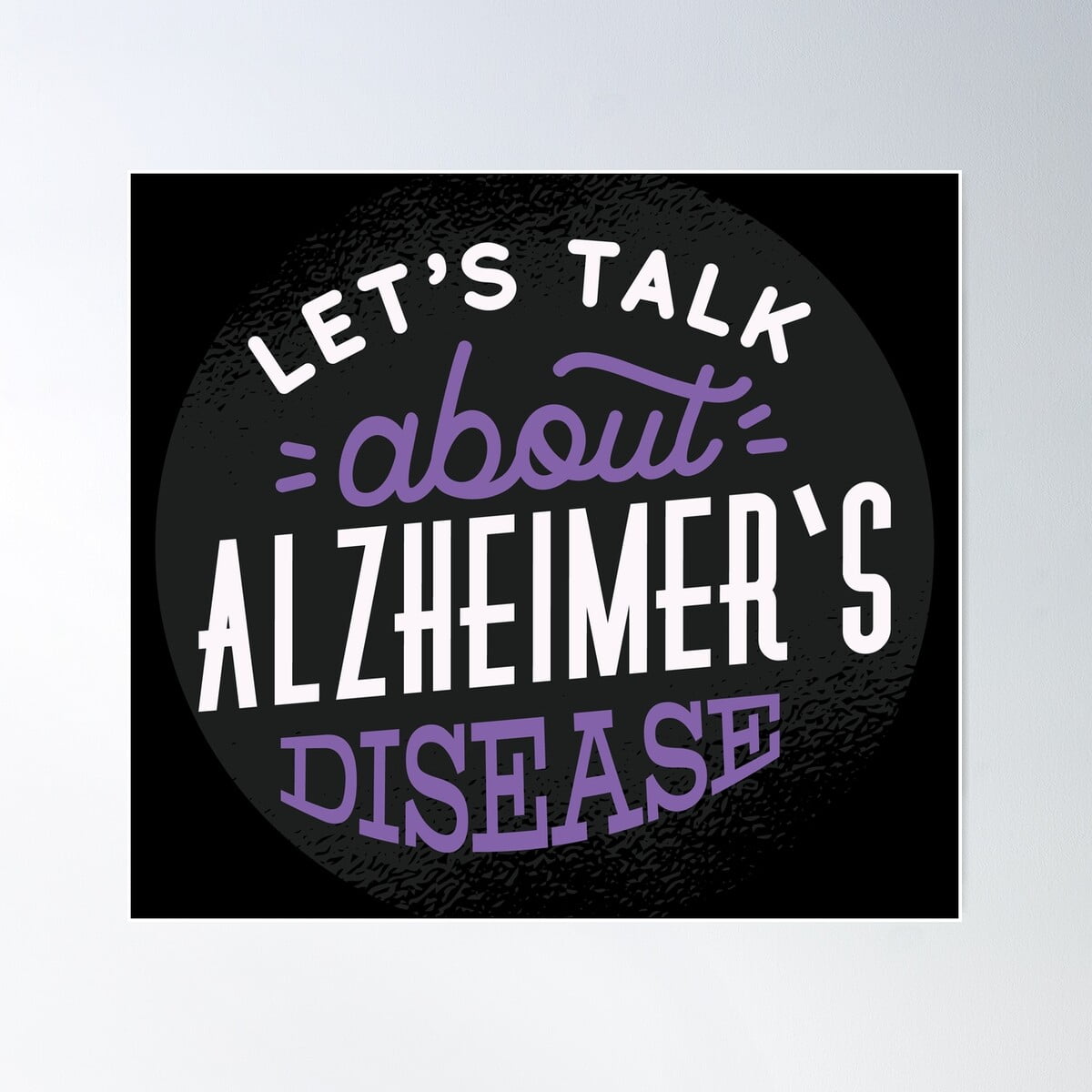 Alzheimer'S Disease Poster Wall Art, Modern Wall Decor For Living Room Bedroom, 24x24 UNFRAMED ...