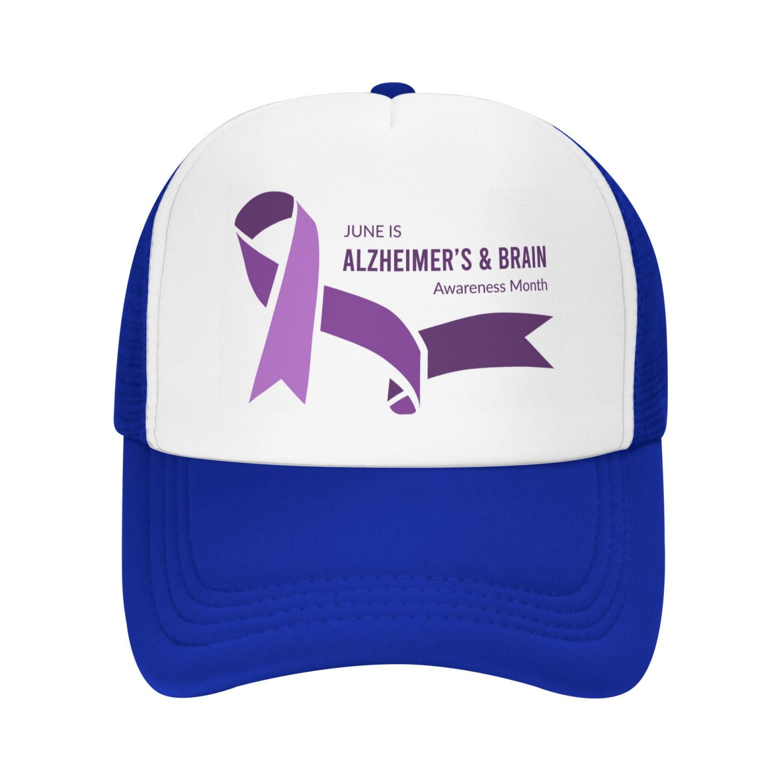 Alzheimer's & Brain Awareness Month Hats for Men Women Mesh Baseball ...