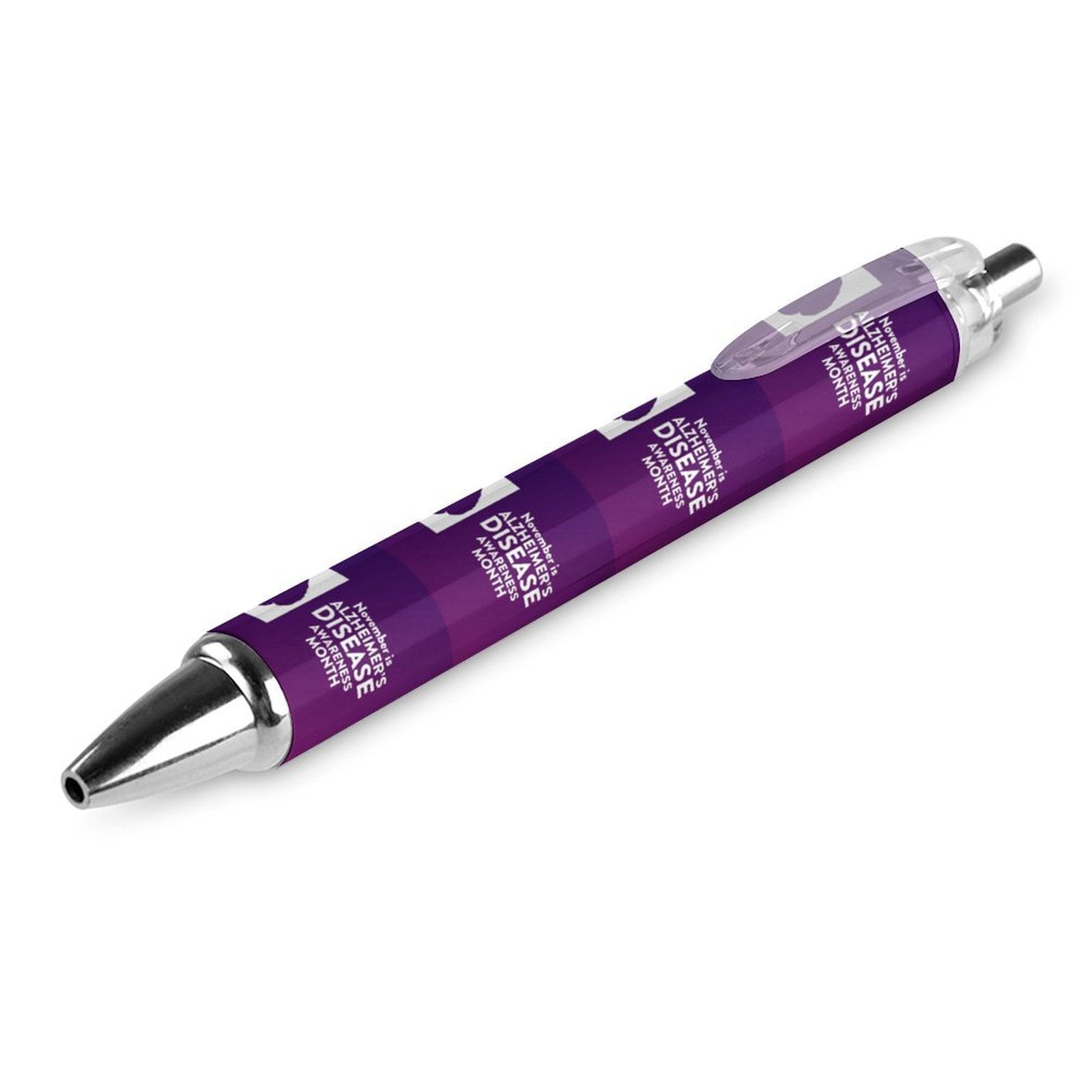 Alzheimer's Disease Awareness Month Purple Ribbon Ballpoint Pen ...