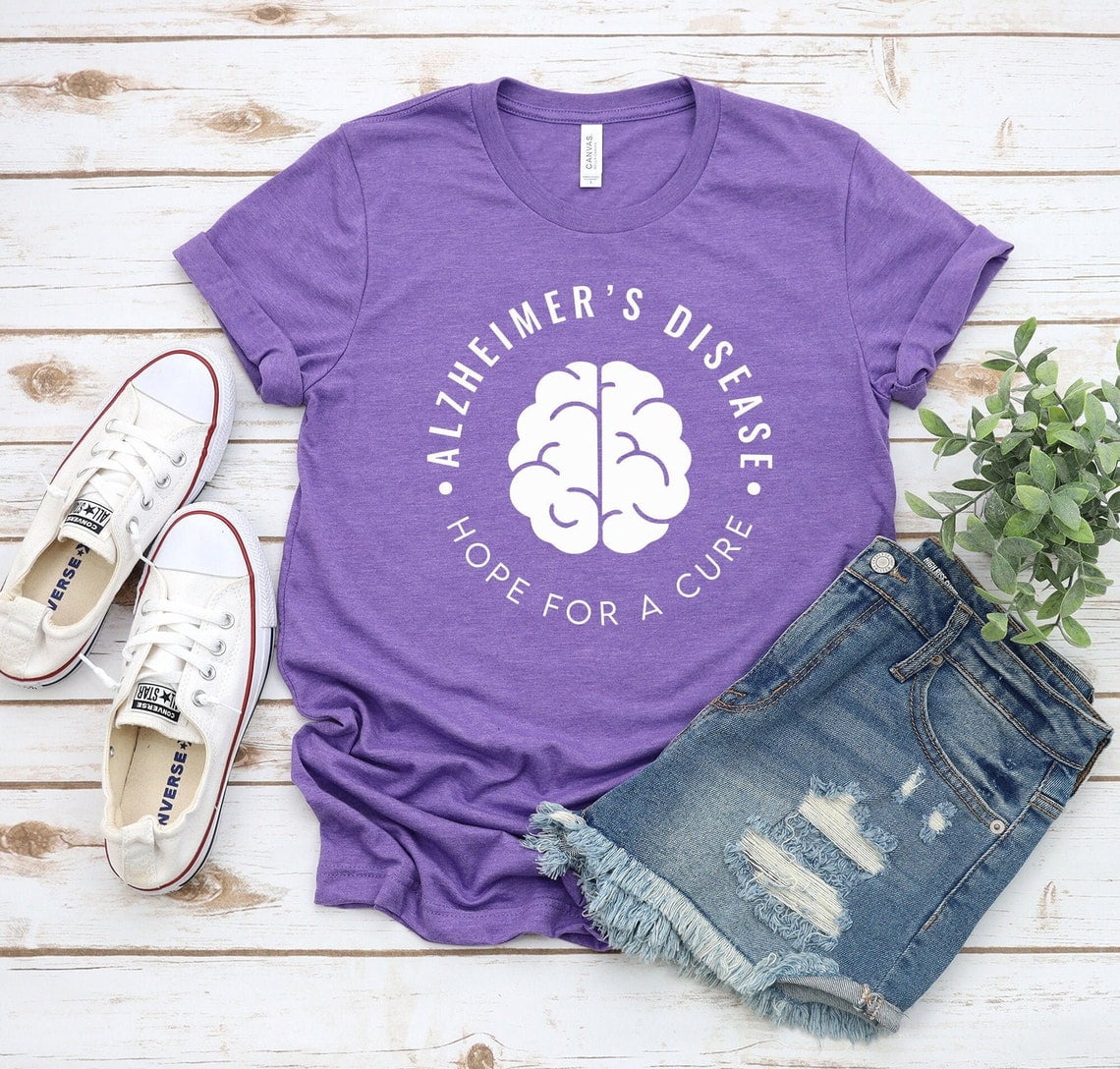Alzheimer's Disease "Hope For A Cure" Unisex T-Shirt TSHIRT All Size S ...