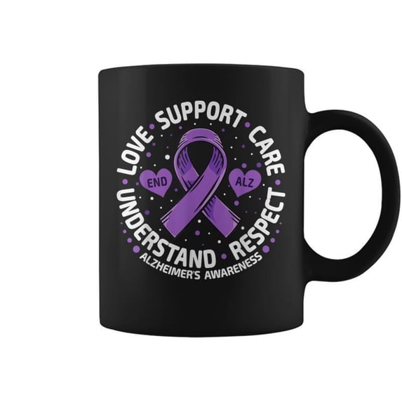 Alzheimers Awareness End Alz Love Support Alzheimers Coffee Mugs ...