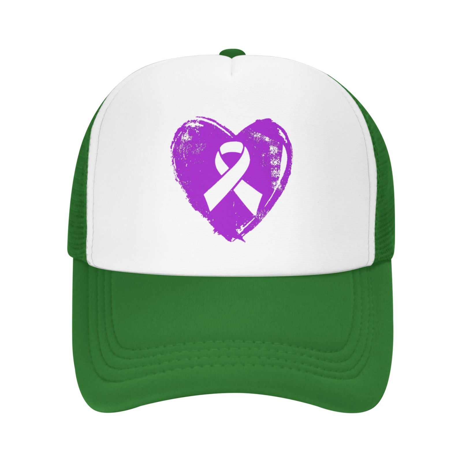 Alzheimers Awareness Peach Ribbon Hats for Men Women Mesh Baseball Cap ...