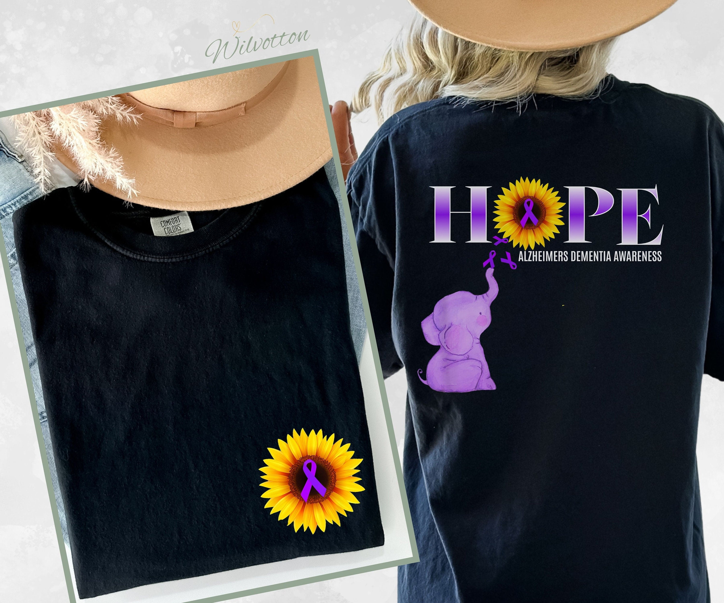 Alzheimers Awareness Ribbon Shirt, For Supporter, Alzheimer'S Awareness ...