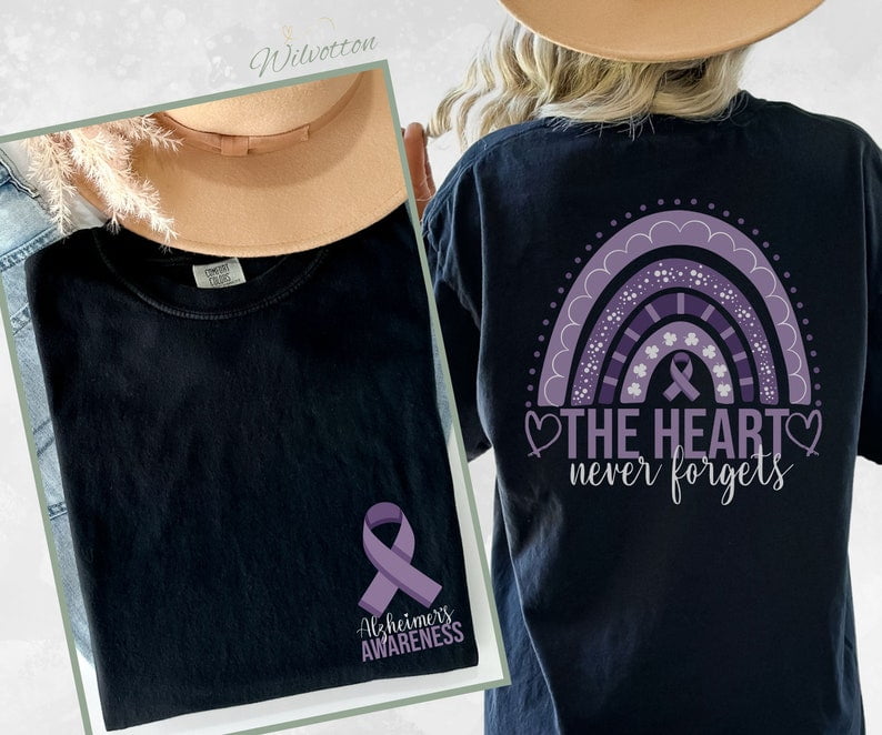Alzheimers Awareness Ribbon Shirt, For Supporter, Alzheimer'S Awareness ...