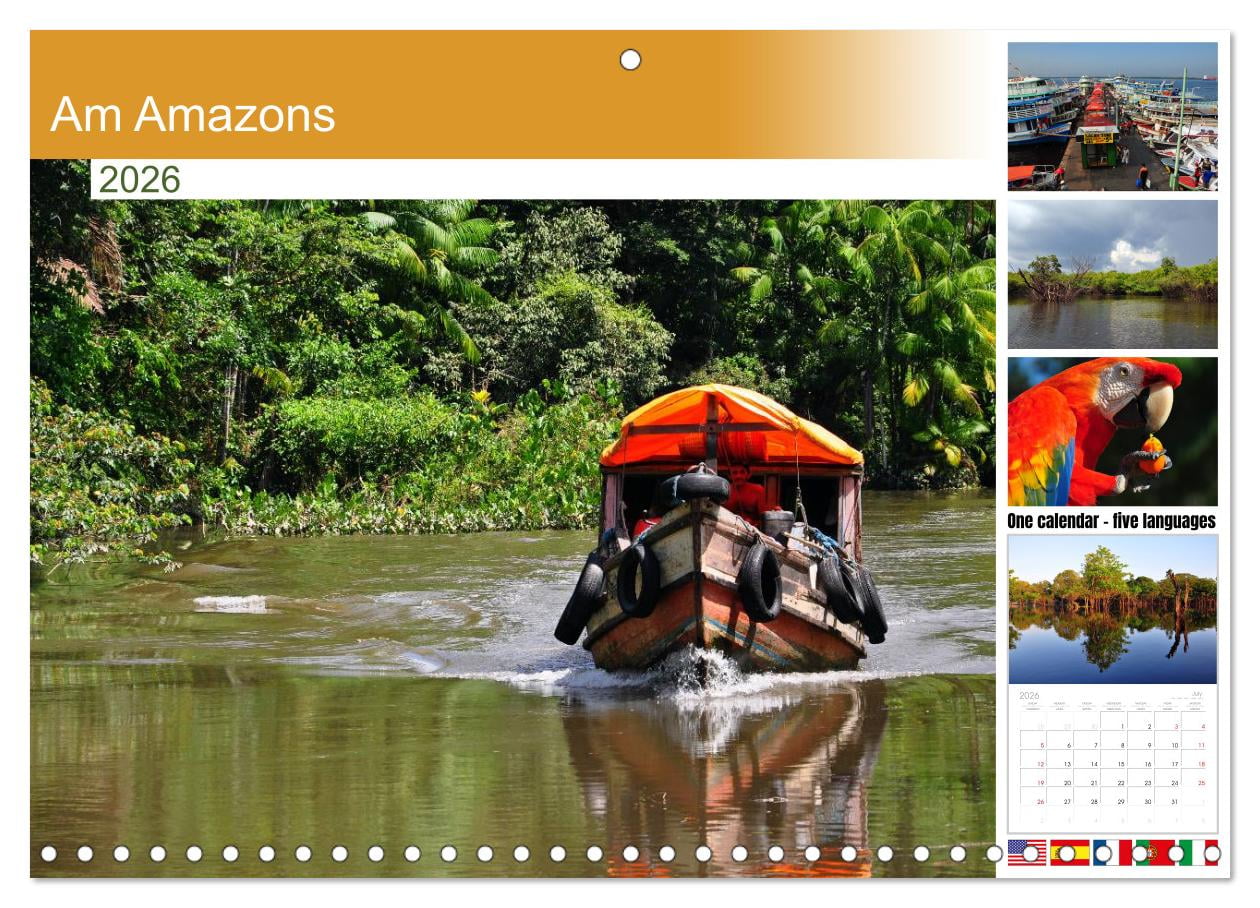 Am Amazons (Monthly Wall Calendar 2026 11.7 x 16.5 (open)), CALVENDO 14 Month Calendar - Walmart.com