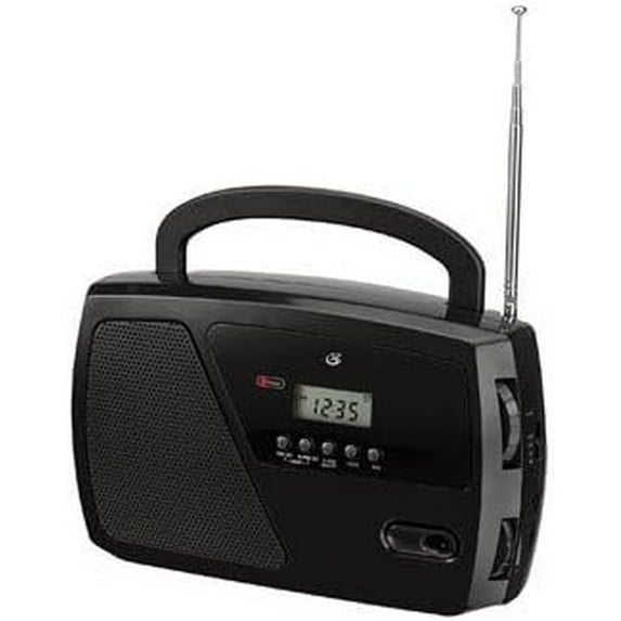 GPX Portable AM/FM Shortwave Radio - Analog Radio, Manual Power ...