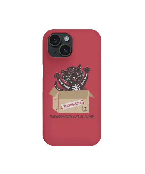 Am I Alive Schrodinger's Cat Funny Phone Case for iPhone 16 15 14 13 12 11 Pro Max - Walmart.com