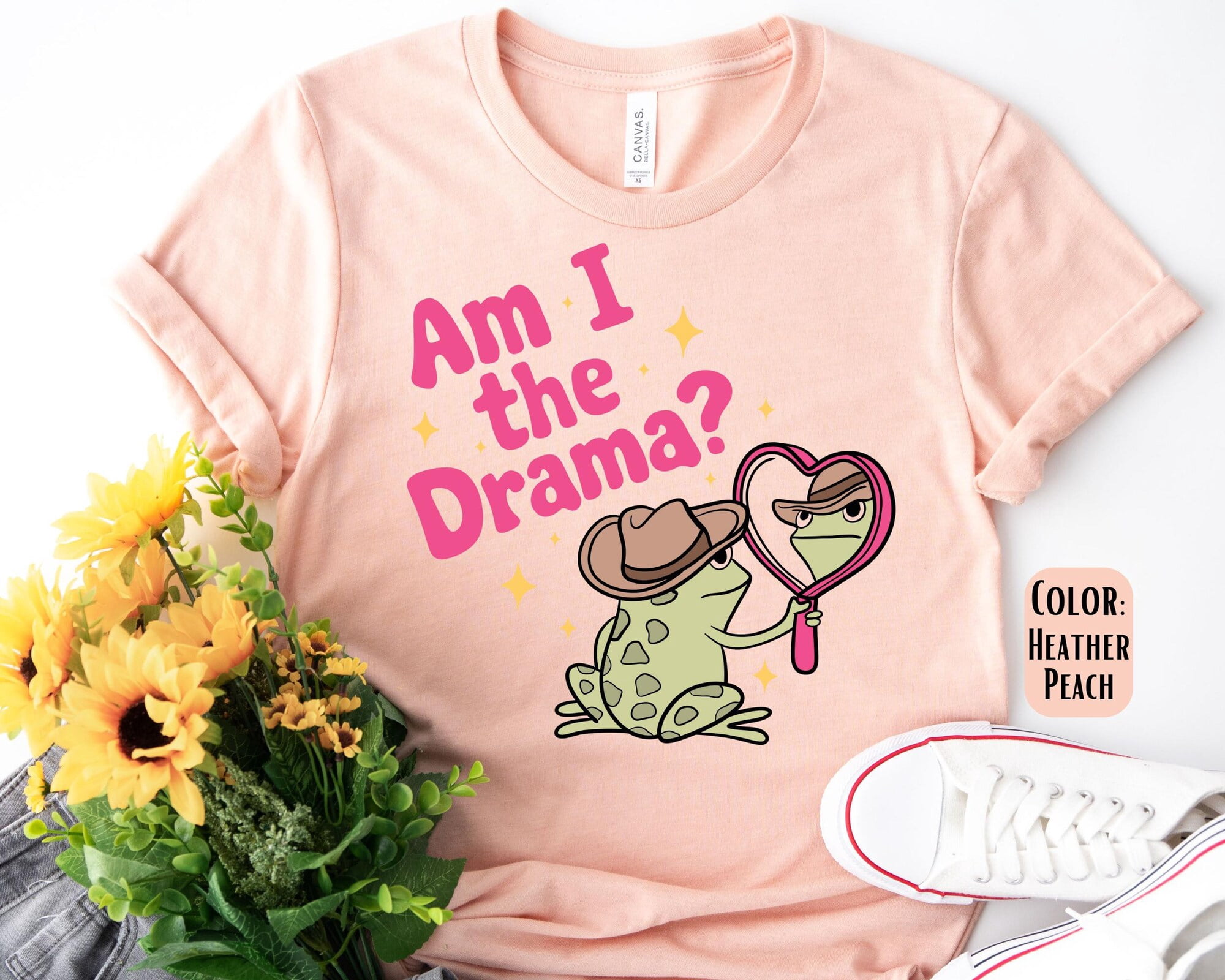 Am I The Drama Frog Graphic TShirt Funny Women 39 s Tee - Walmart.com