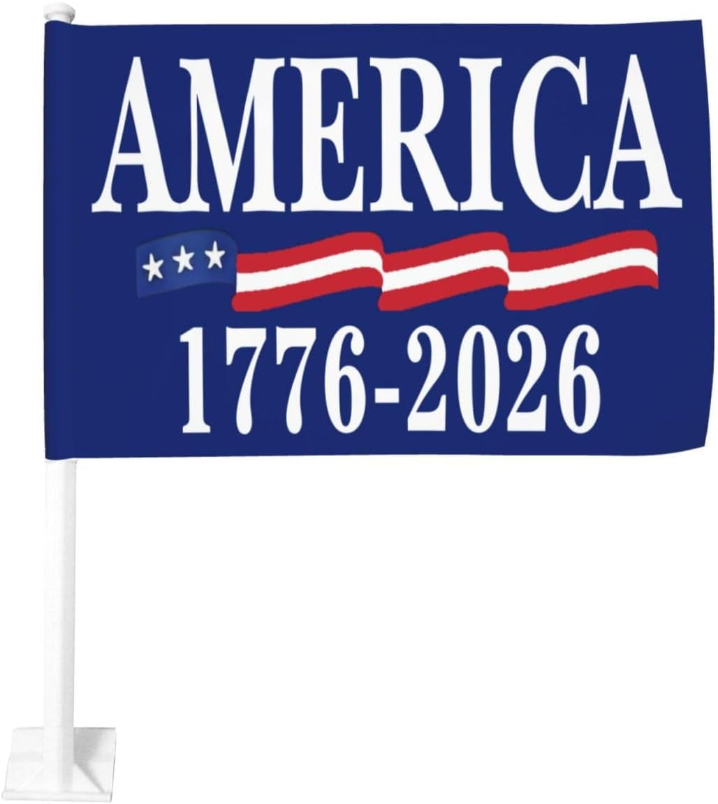 Am-erica 250th Birthday 250 Years Usa 1776 2026 12 * 18 Car Flag Double ...