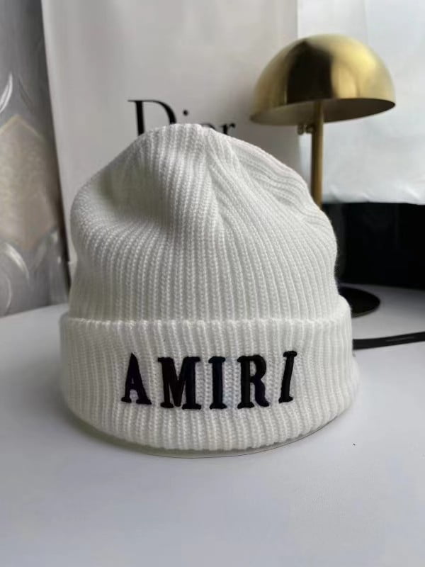 Am_iri Knit Hat for Men Women Hiphop Rapper Stretch Beanie Cap Letter ...