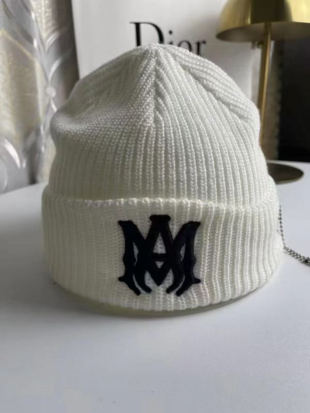 A-m_ir_i Knit Hat for Men Women Hiphop Rapper Stretch Beanie Cap Letter ...