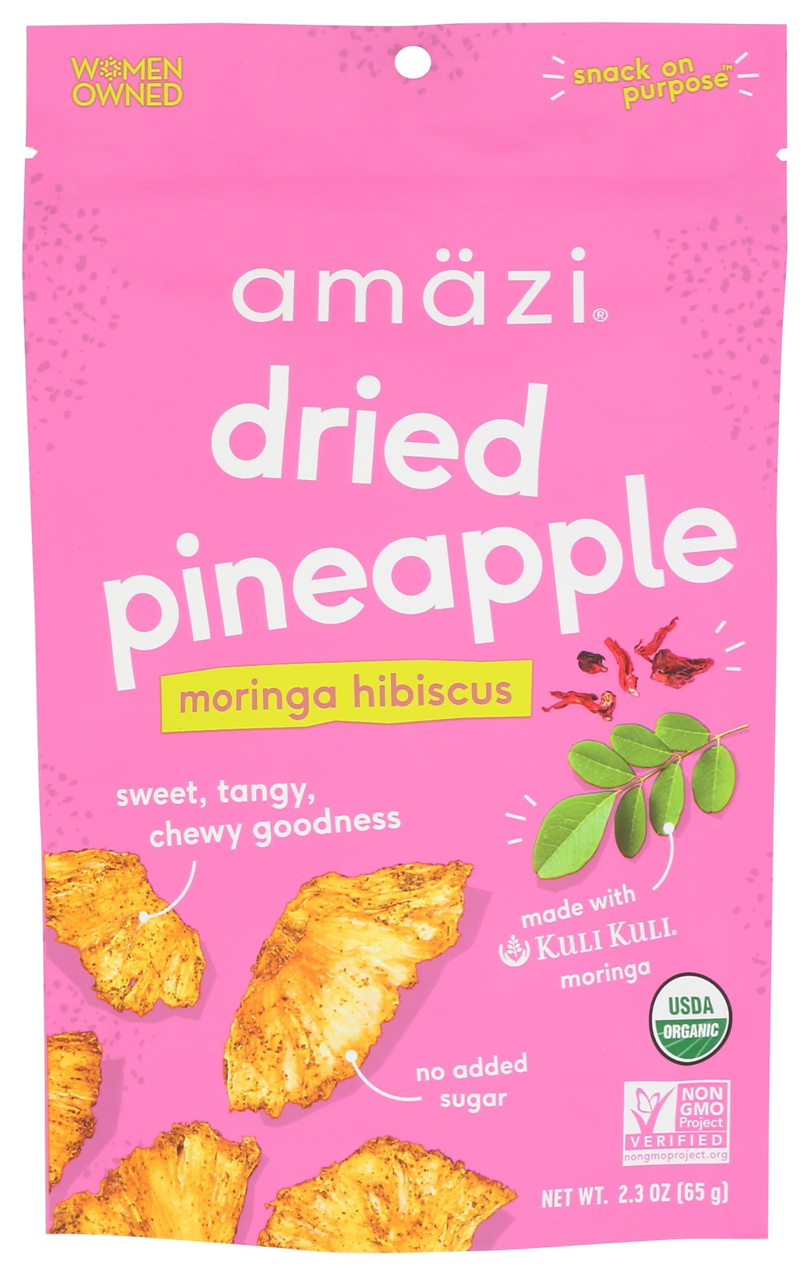 Amäzi Foods, DriedITSC Pineapple - Moringa Hibiscus 2.3Ounce All ...