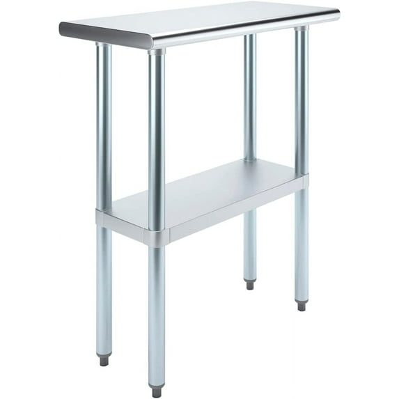 AmGood 14 in. x 30 in. Stainless Steel Work Table | NSF Kitchen Prep ...