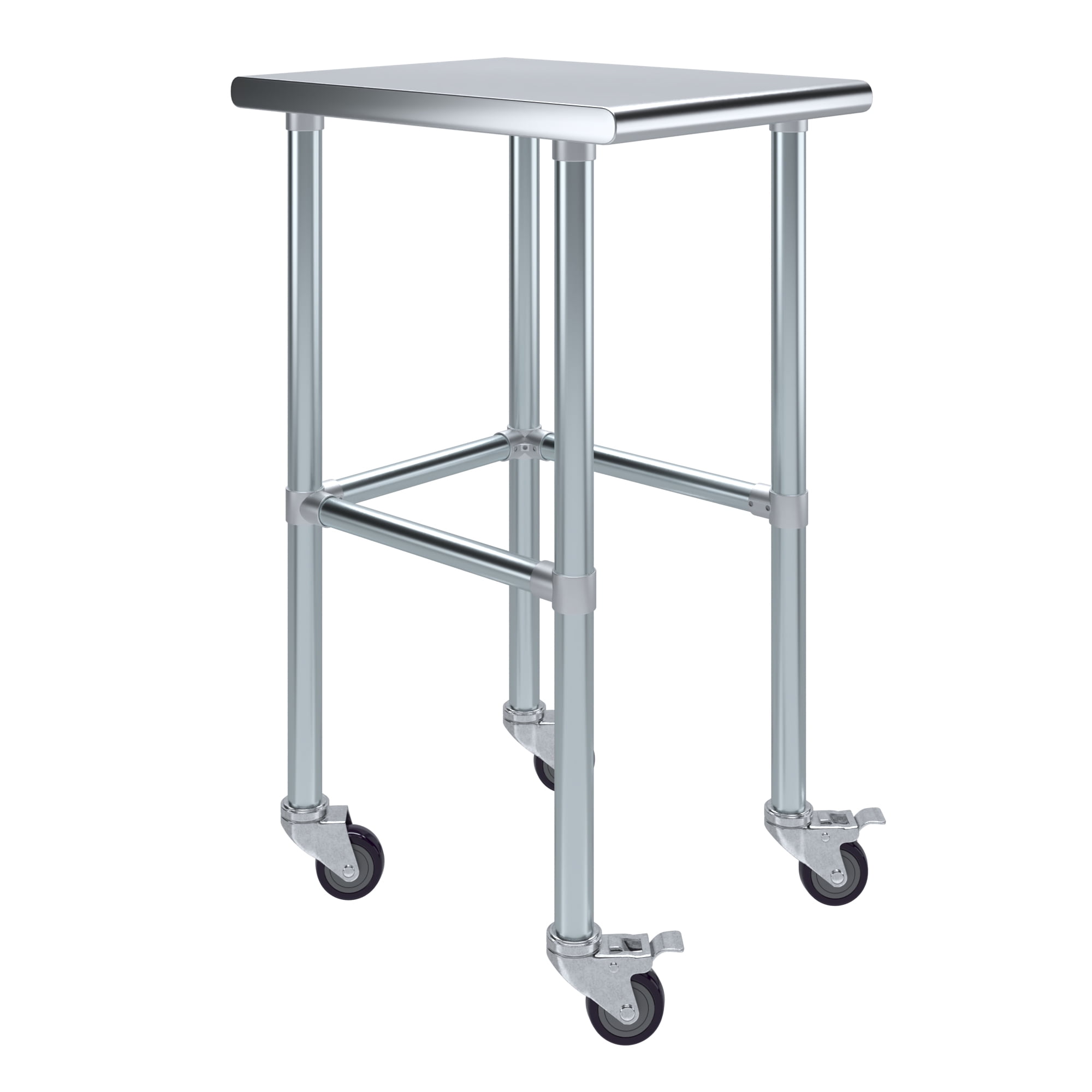 AmGood 18" Long x 24" Deep Stainless Steel Work Table With Open Base ...