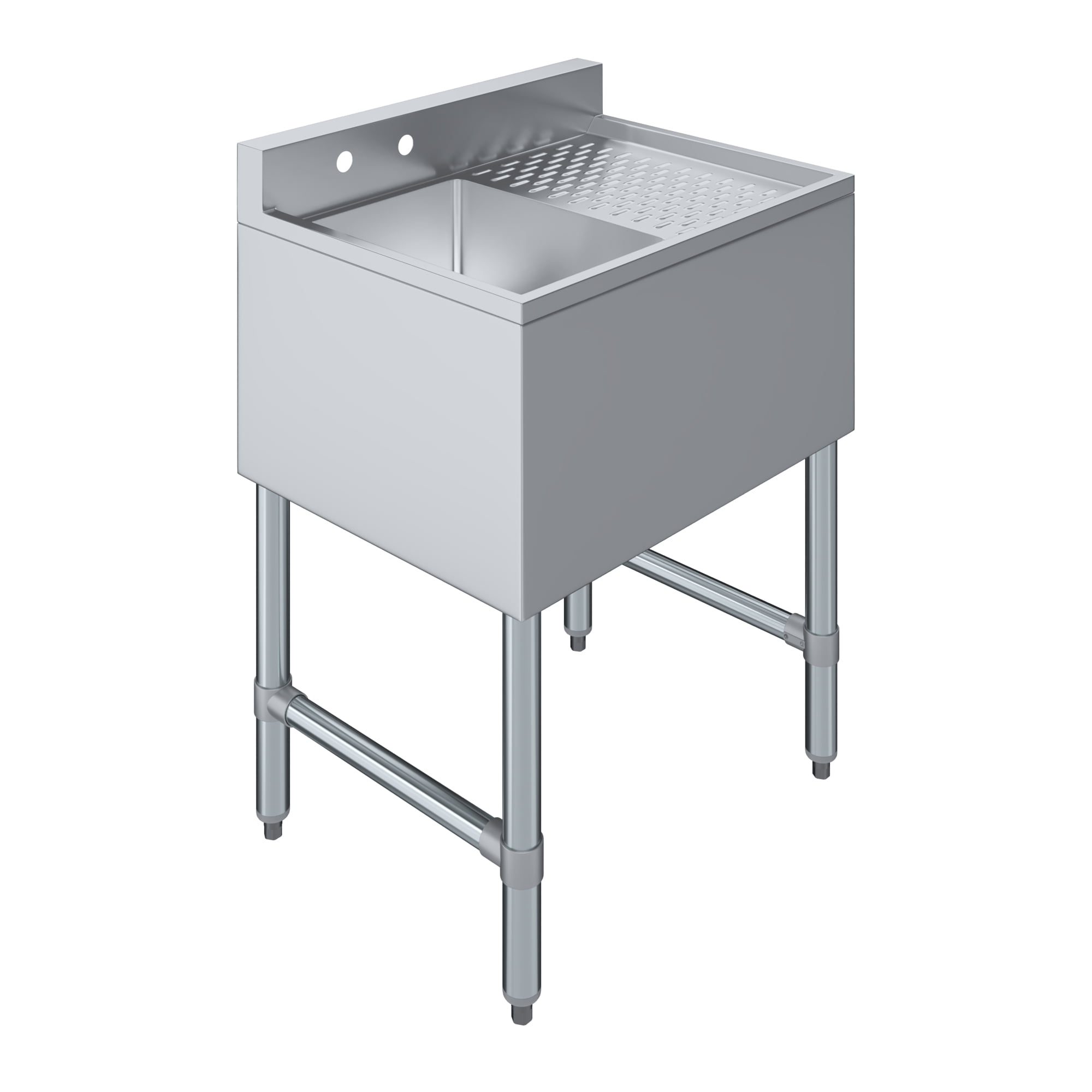AmGood 24 in. x 19 in. One Compartment Under bar Sink With Right ...