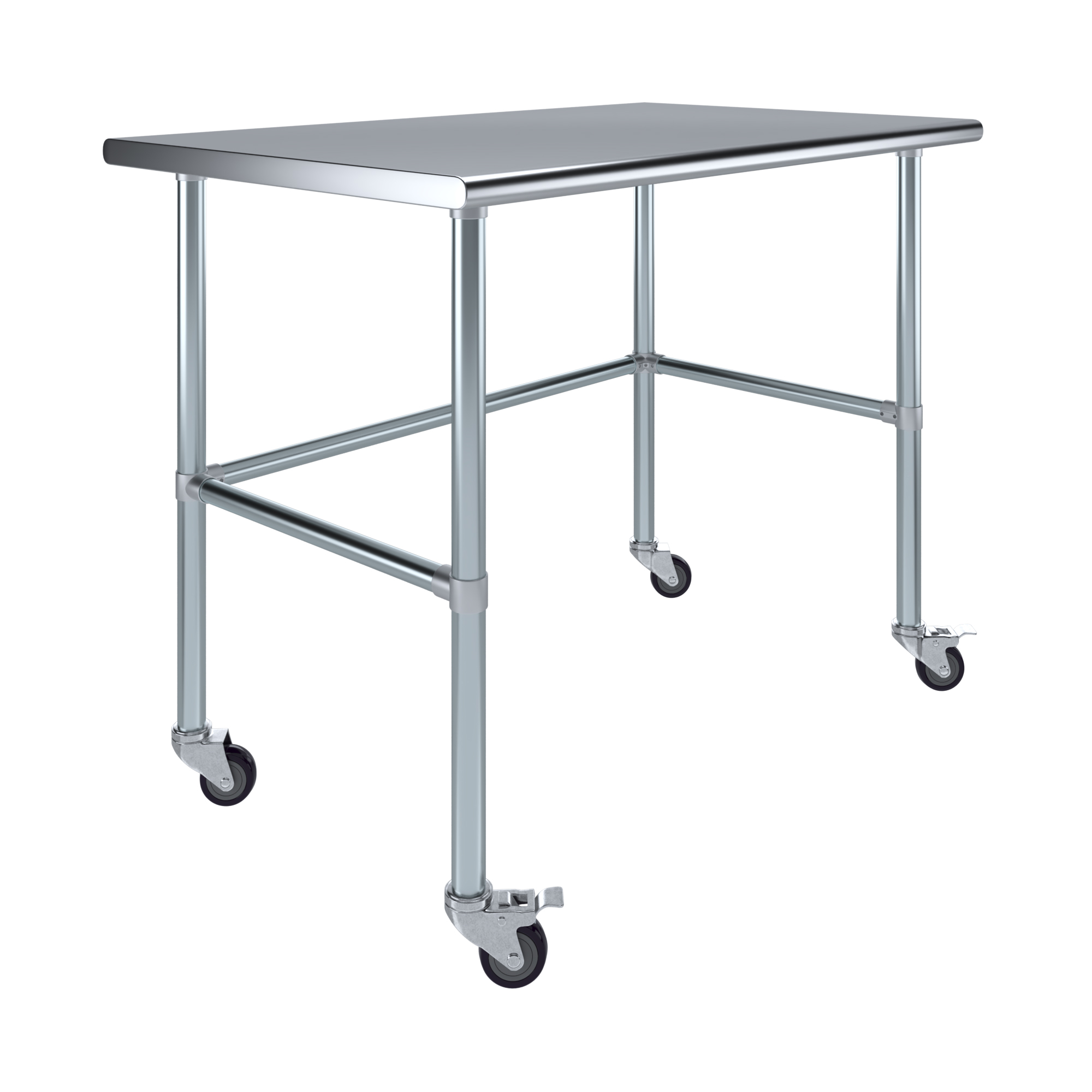 AmGood 36" Long x 30" Deep Stainless Steel Work Table With Open Base ...