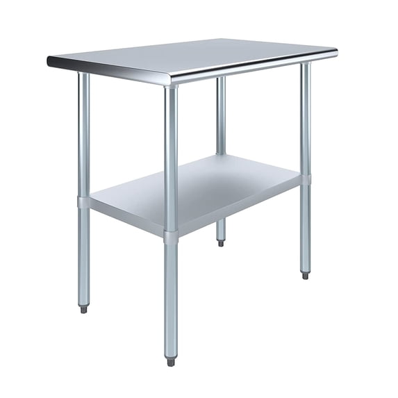 AmGood Stainless Steel Work Table with Undershelf | Kitchen Island Food ...