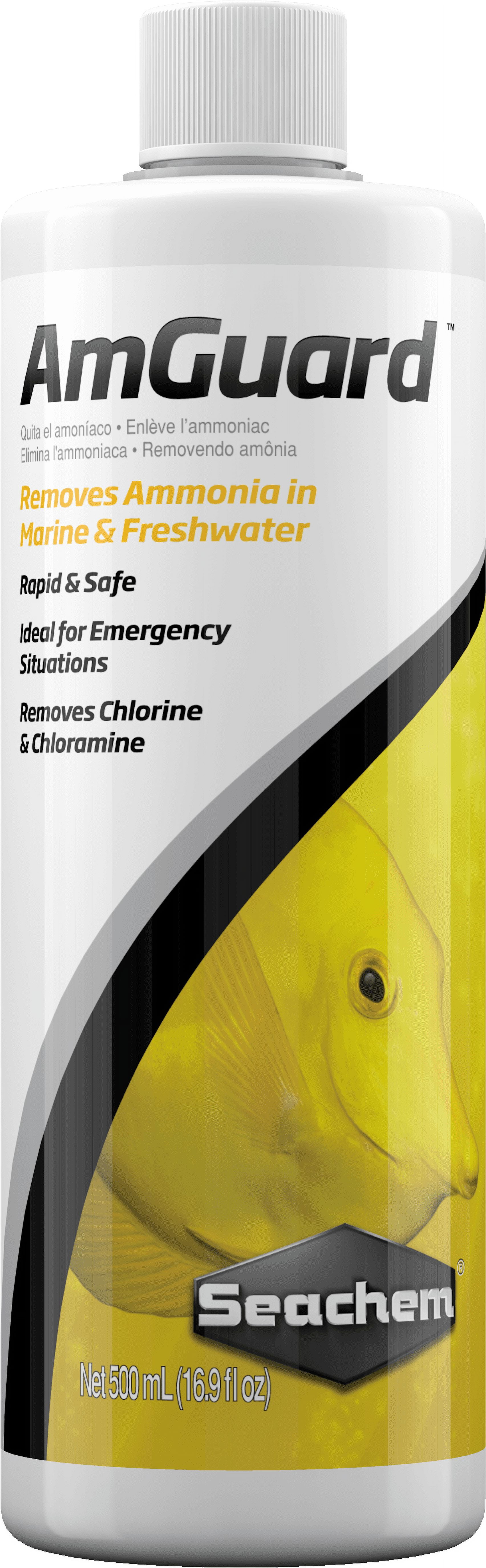 Seachem AmGuard Liquid Ammonia Binder, 500 mL / 17 fl oz - Walmart.com
