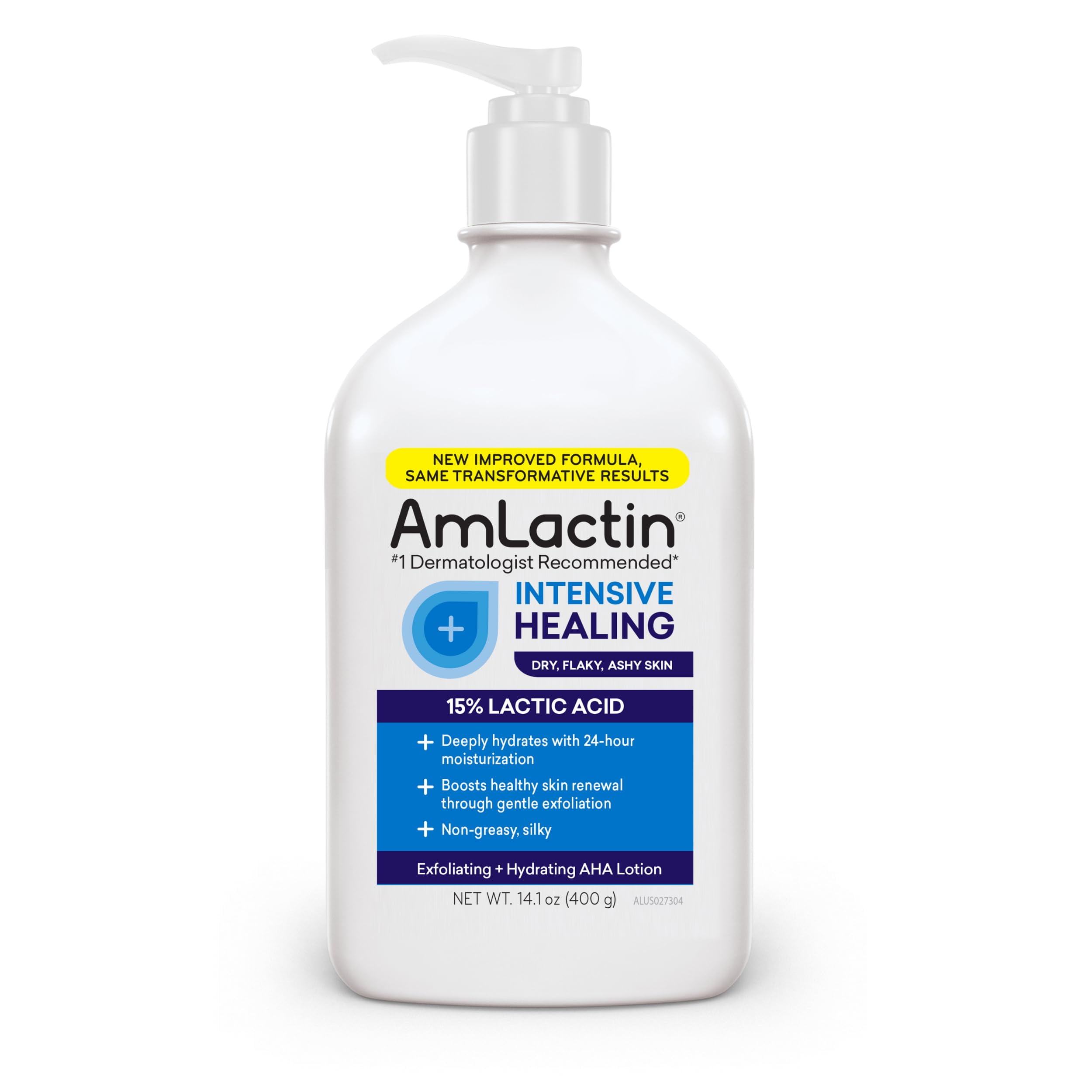 AmLactin Intensive Healing Body DPF11 Lotion for Dry Skin, 14.1 oz Pump ...