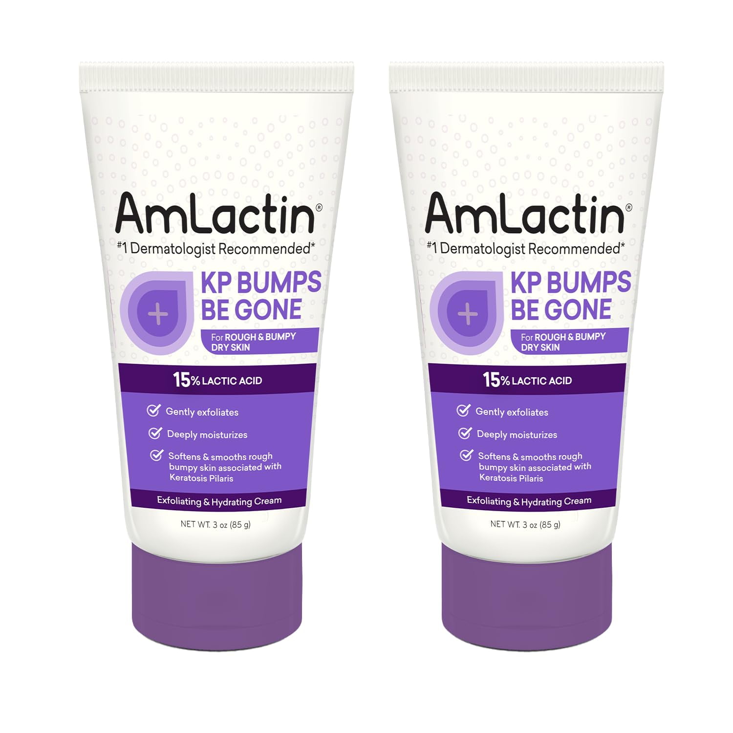 AmLactin KP Bumps Be Gone - 3 oz Keratosis Pilaris Moisturizing Cream ...