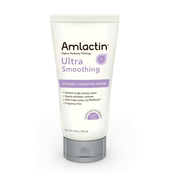 AmLactin Ultra Smoothing Intensely Hydrating Cream, 4.9 Ounce Tube ...