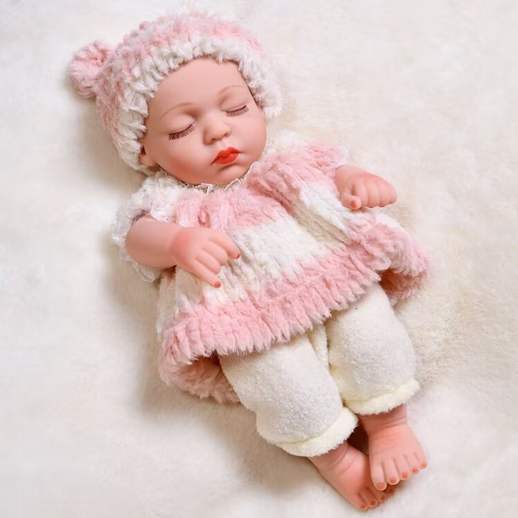 AmMary 1 Pcs 12 Inch Reborn Doll Closed Eye Sleeping Simulation Baby ...