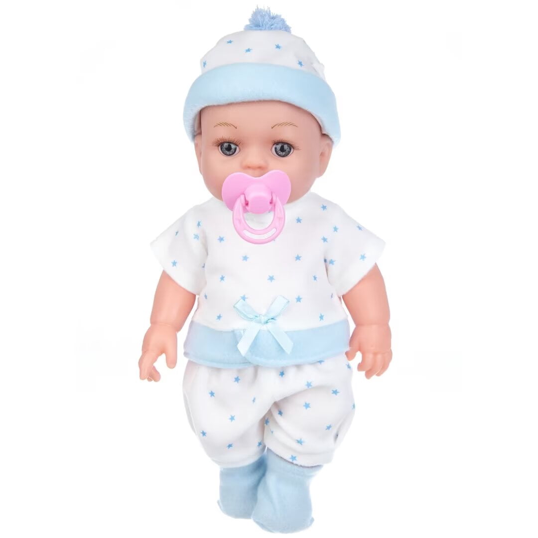 AmMary 1 Pcs Cute 12-inch Reborn Baby White Doll Silicone Baby Doll Toy ...