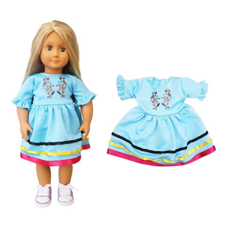 AmMary 18-inch Doll Swimsuit & Beach Outfit – Mermaid Dress, Summer ...