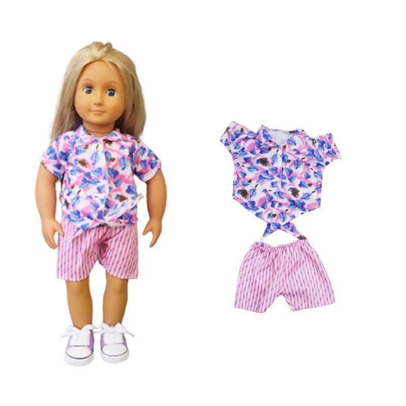 AmMary 18-inch Doll Swimsuit & Beach Outfit – Mermaid Dress, Summer ...