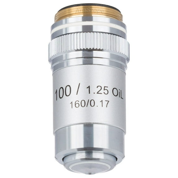 AmScope 100X (Oil) Achromatic Microscope Objective for Compound ...