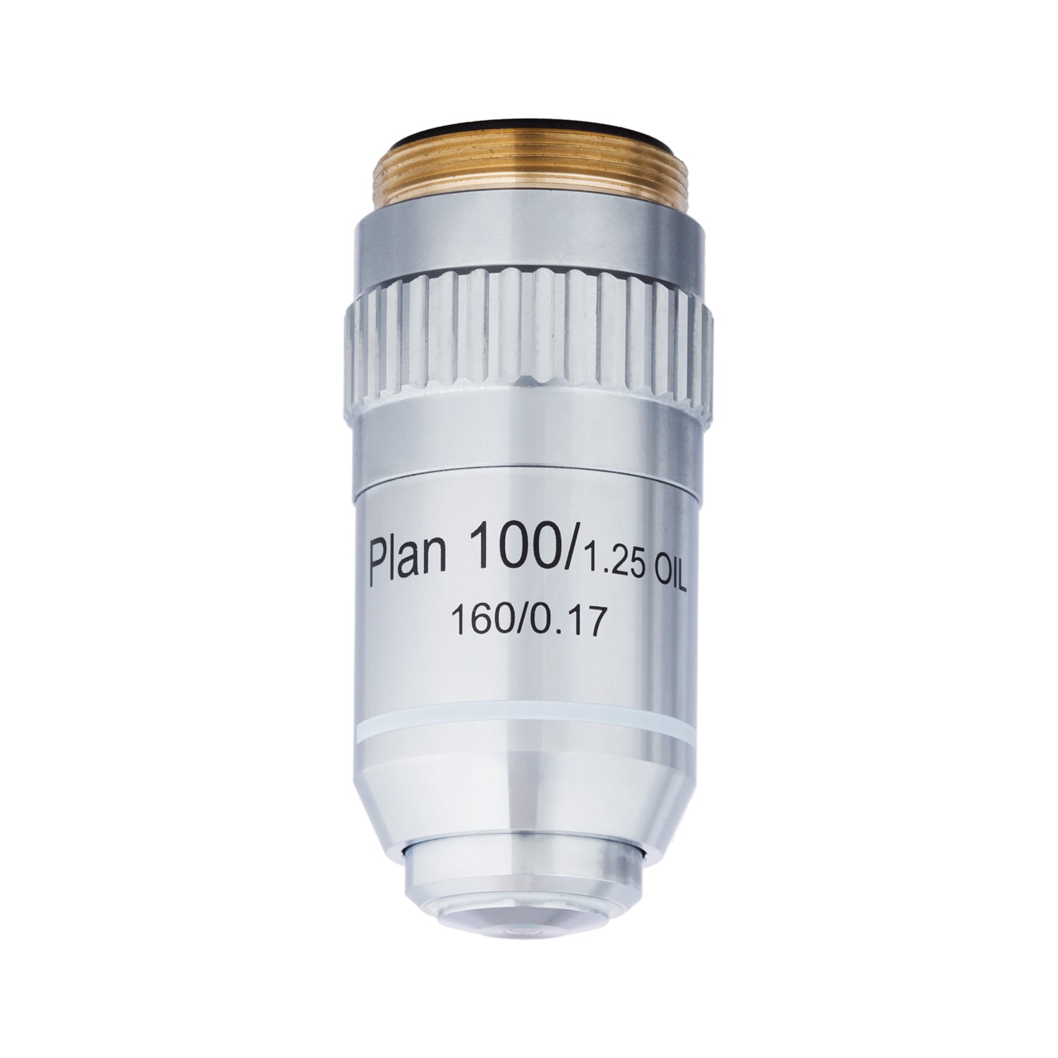 AmScope 100X Plan Achromatic Objective Lens with Knurled Ring New ...