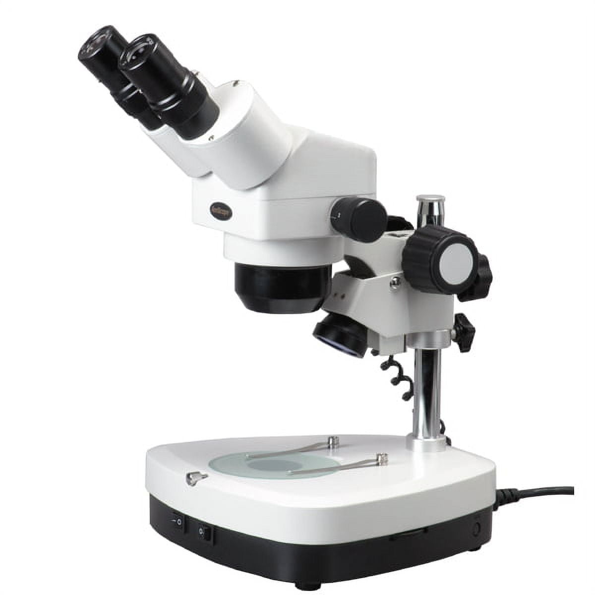 AmScope 10X-40X Stereo Zoom Binocular Microscope + Dual Halogen New ...