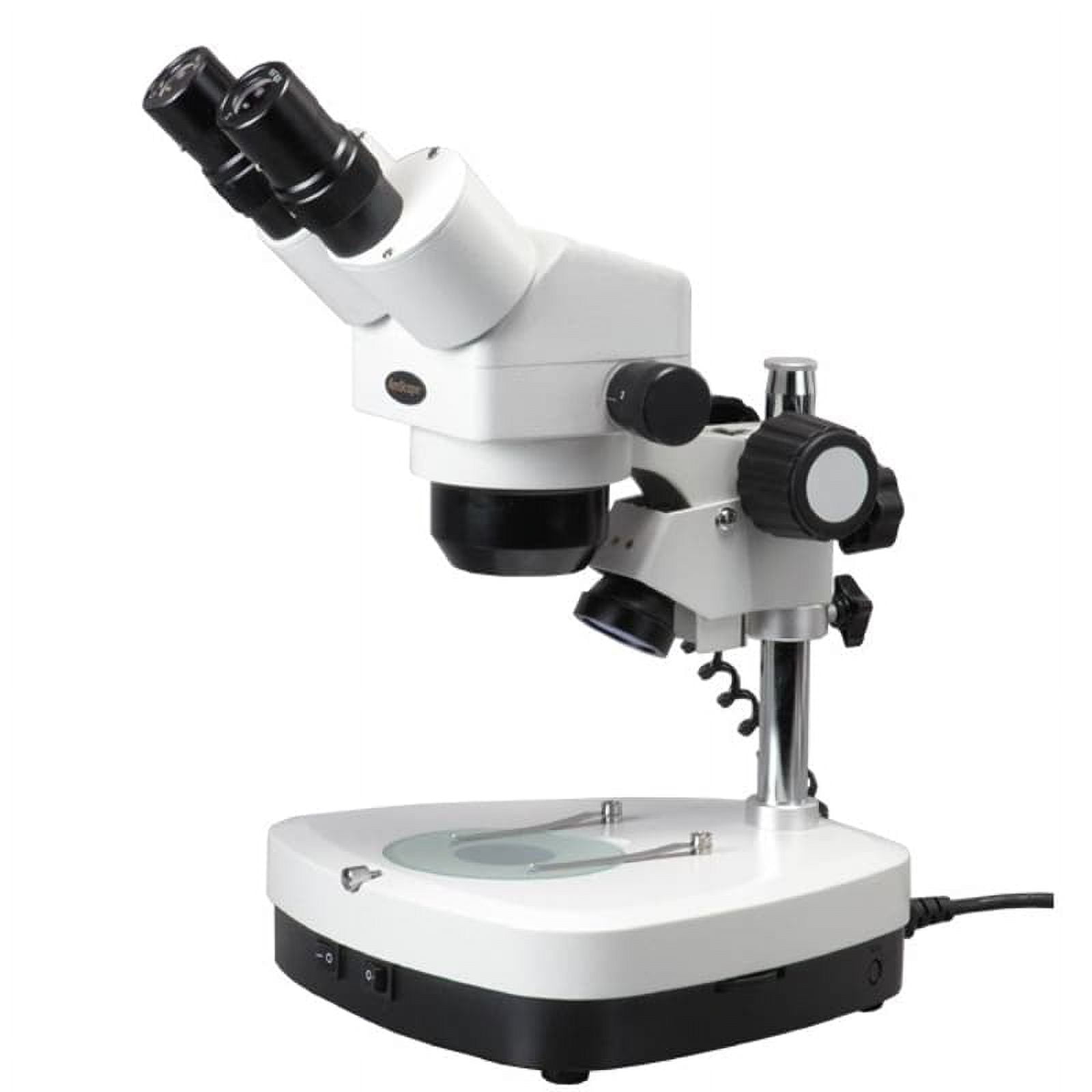 AmScope 10X-60X Stereo Zoom Binocular Microscope + Dual Halogen New ...
