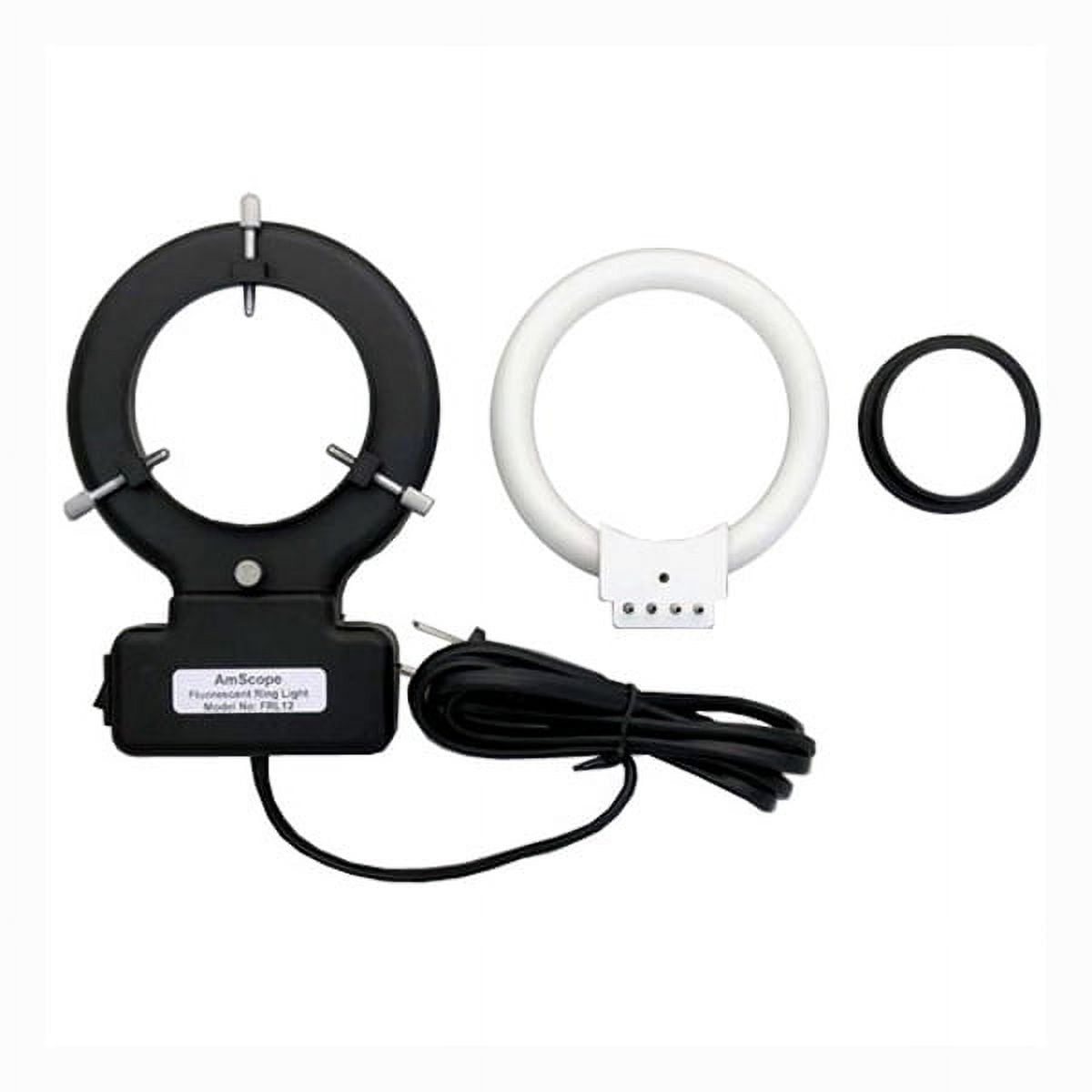 AmScope 12W Microscope Fluorescent Ring Light + Adapter New - Walmart.com