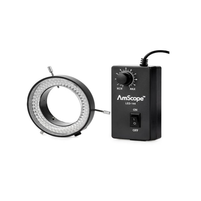 AmScope 144-LED Microscope Ring Light with Adapter New - Walmart.com
