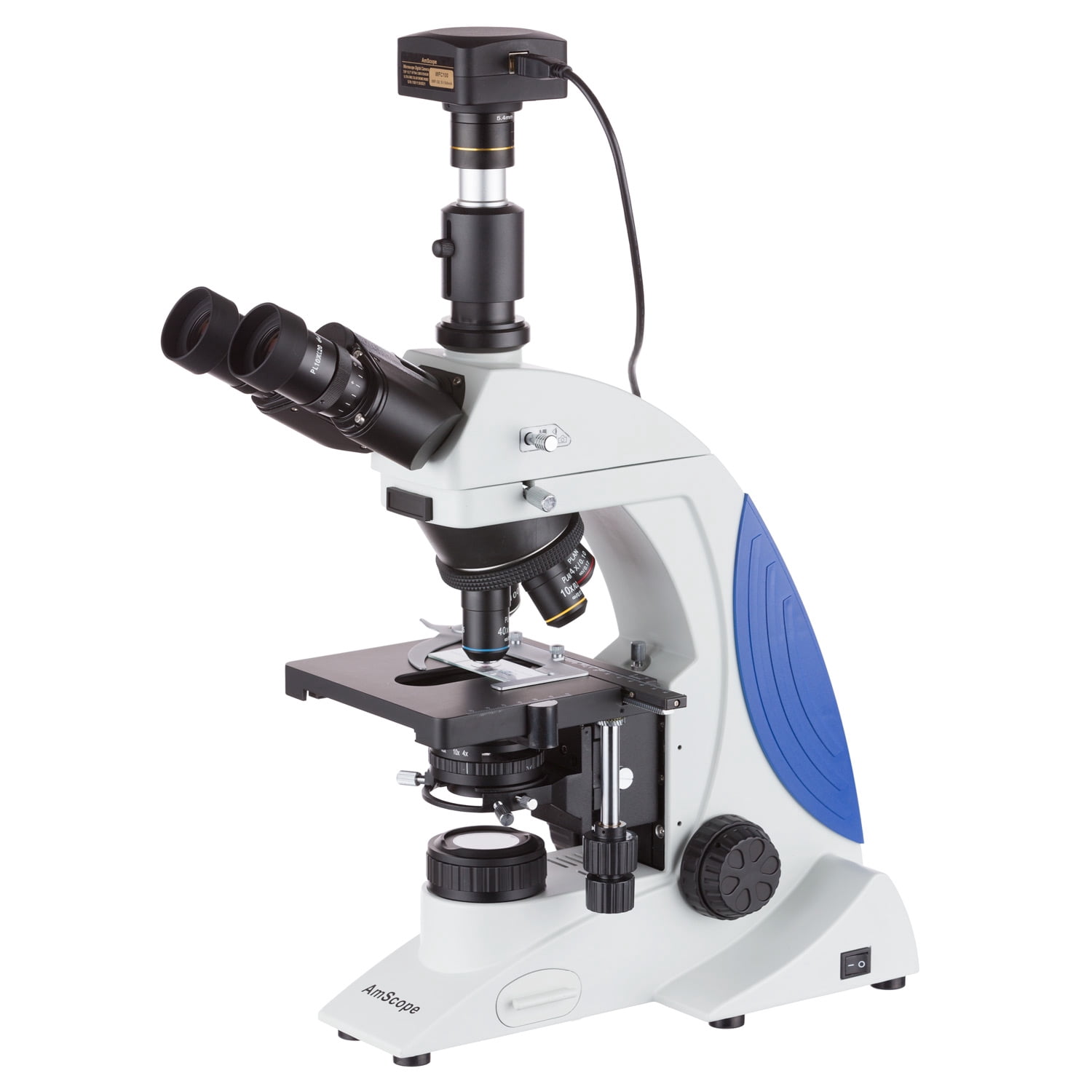 AmScope 40X-1000X Plan Infinity Kohler Laboratory Research Microscope ...