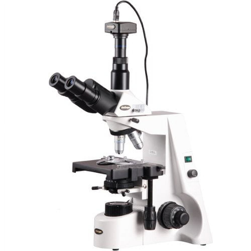 AmScope 40X-2500X Infinity Kohler Biological Compound Microscope + 8MP ...