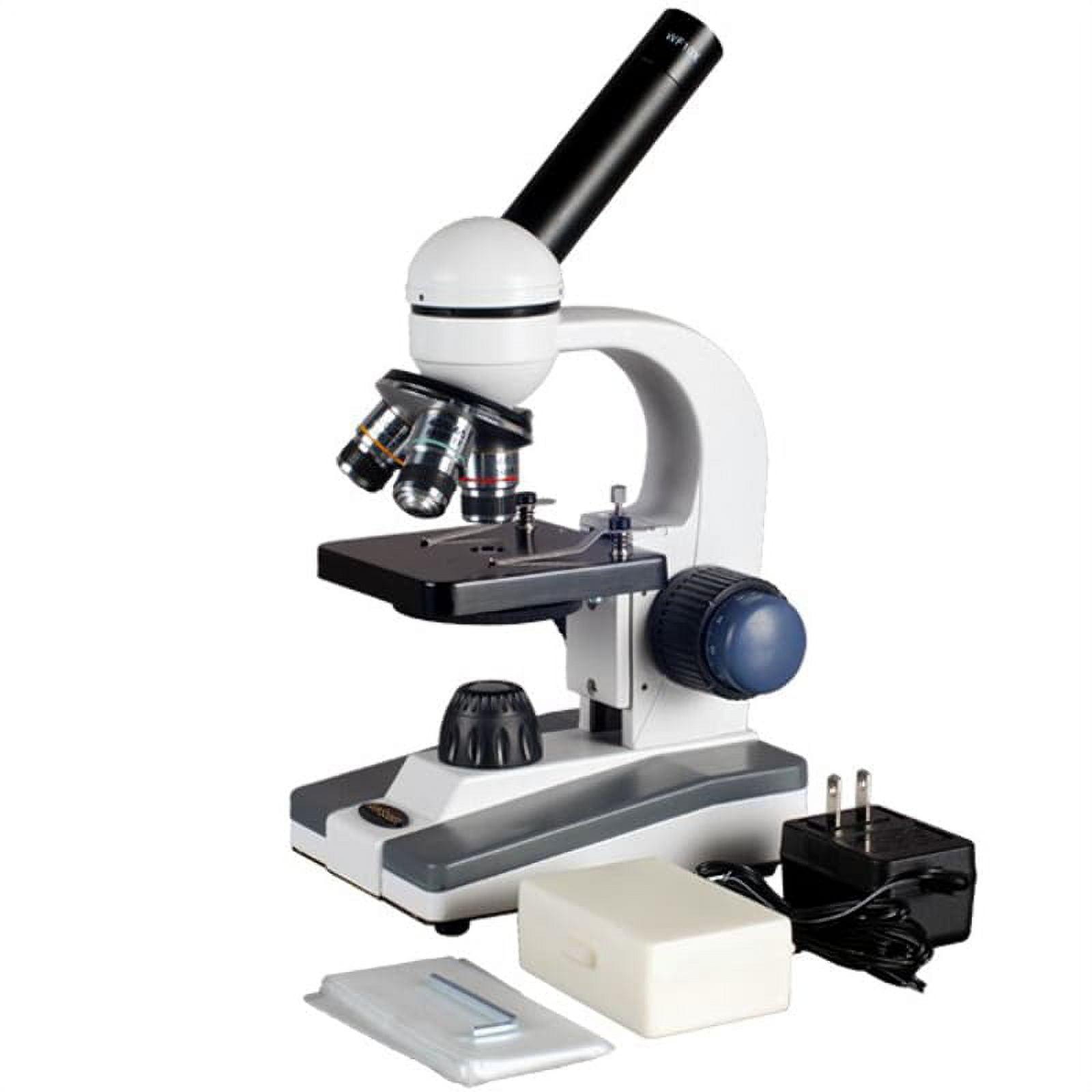 AmScope 40x-1000x Metal Frame Compound Microscope with 25 Prepared ...