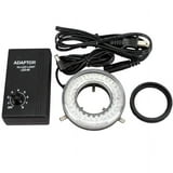 AmScope 60-LED Microscope Ring Light Illuminator with Adapter and ...