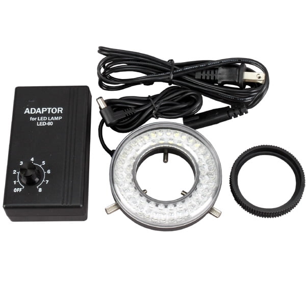 AmScope 64-LED Microscope Ring Light with Adapter New - Walmart.com
