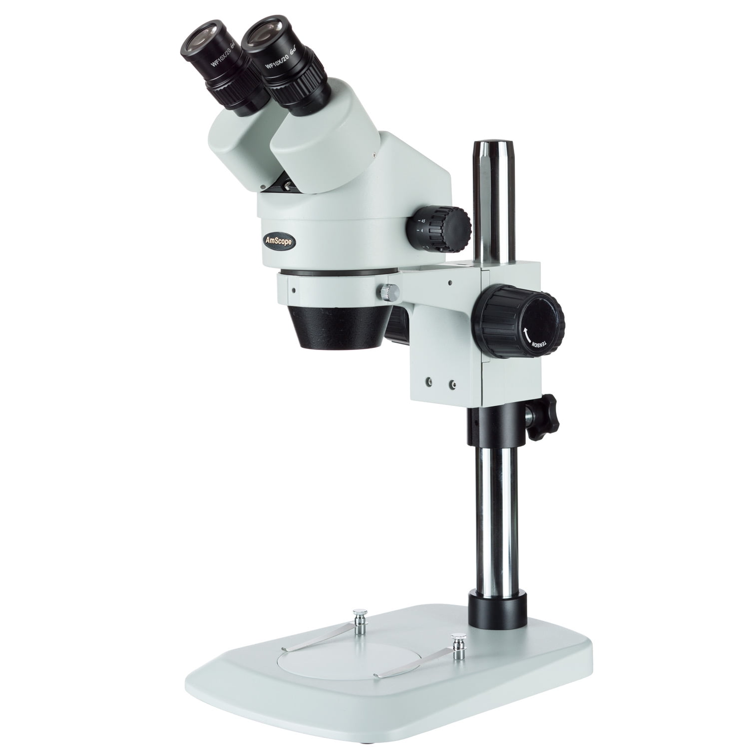 AmScope 7X-45X Binocular Zoom Inspection Industrial Stereo Microscope ...