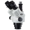 AmScope 7X-45X Trinocular Simul-Focal Zoom Stereo Microscope Head with ...