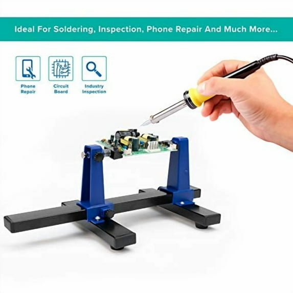 AmScope - Adjustable Circuit Board Holder and Clamping Kit, PCB Holder Frame - Multipack - 5 ...