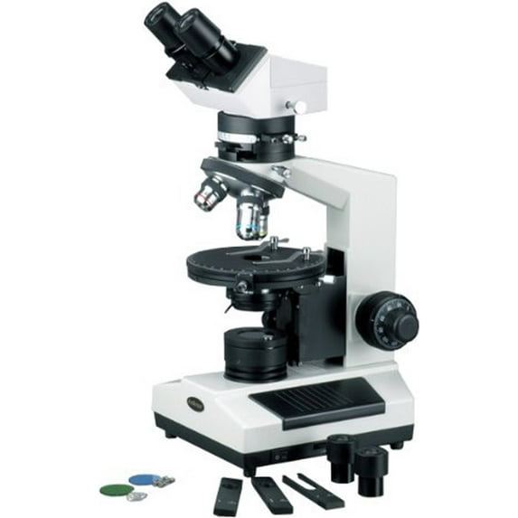 AmScope Binocular Polarizing Microscope 40X-640X New - Walmart.com