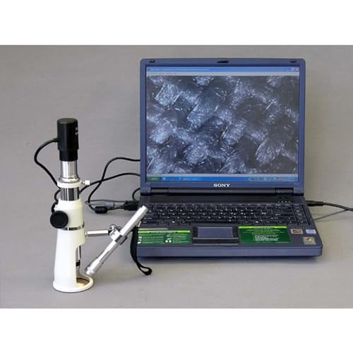 AmScope H2510 Handheld Stand Measuring Microscope, 20x/50x/100x ...