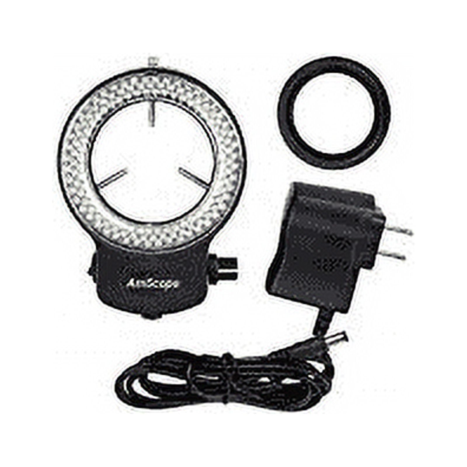 AmScope LED-144B-ZK Black 144 PCS Adjustable LED Ring Light for Stereo ...