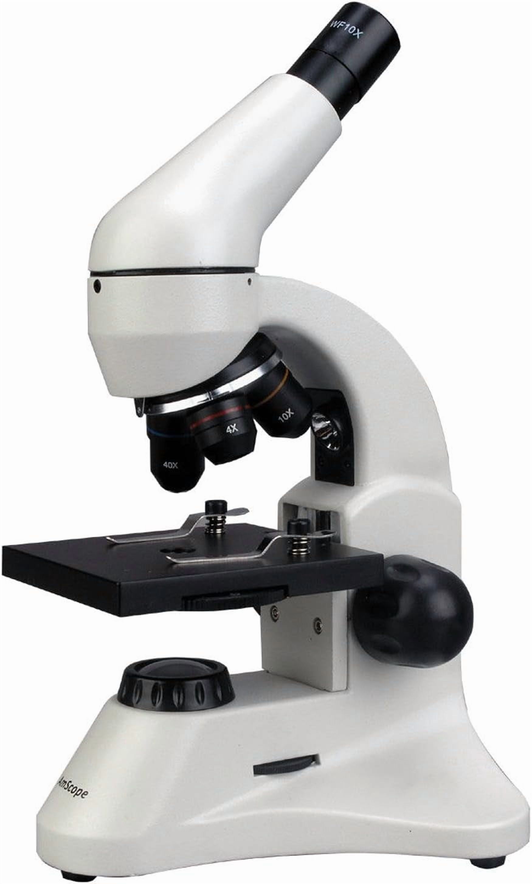 AmScope M120C-2L-PB10 Compound Monocular Microscope, WF10x and WF25x ...
