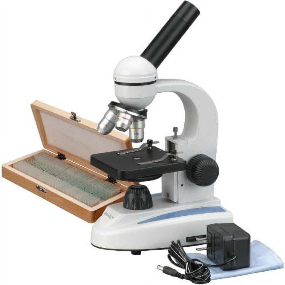 AmScope M149C-PS50 Compound Monocular Microscope, WF10x and WF25x ...