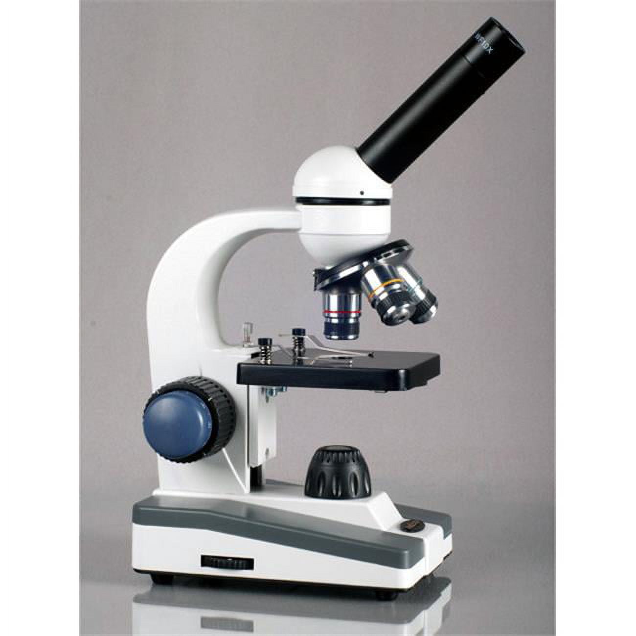 AmScope M150C-PS25-WM 40X-1000X Coarse & Fine Student Compound ...