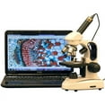 AmScope M158C-2L-E2 Compound Monocular Microscope, WF10x and WF25x ...
